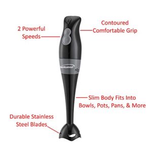 Brentwood Appliances HB-32BK 2-Speed 200-Watt Hand Blender (Black)