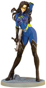 kotobukiya gi joe: baroness (25th anniversary blue version) bishoujo statue, multicolor