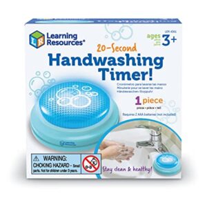 Learning Resources 20-Second Handwashing Timer, Children's Timer, Home & Classroom Sanitation, Ages 3+