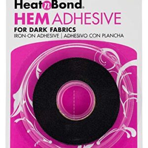 HeatnBond Hem Iron-On Adhesive, Regular Weight, Black