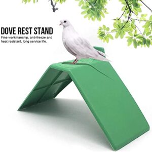 Tbest Pigeon Rest Stand-10pcs Plastic Small Plastic Bird Perch Dove Rest Stand Anti-Skid Perches Roost Frame for Bird Supplies,Green,6.69x6.69x3.94inch