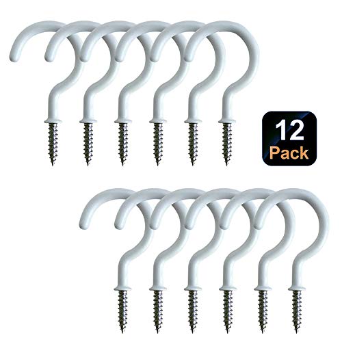 Vikiciy Ceiling Hooks Cup Screw Hooks for Hanging