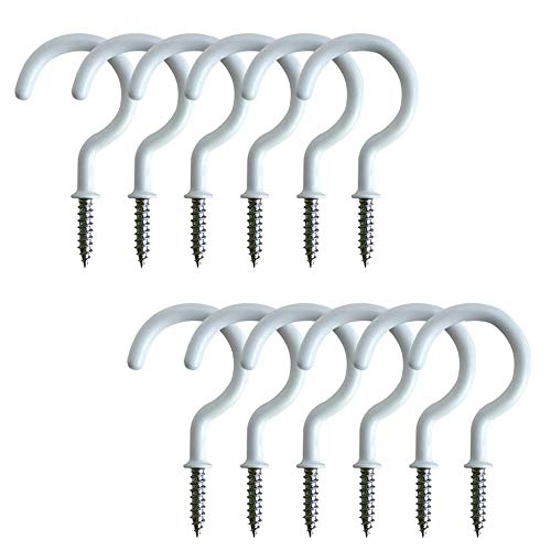 Vikiciy Ceiling Hooks Cup Screw Hooks for Hanging