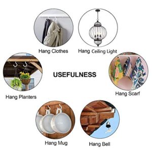 Vikiciy Ceiling Hooks Cup Screw Hooks for Hanging