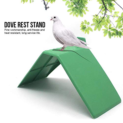 Bird Perch Pigeon Rest Stand 10PCS Plastic Small Green Anti-Skid Design Dove Rest Stand Pigeon Perches Roost Frame Bird Supplies,6.69x6.69x3.94inch