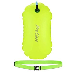 JOTO (2 Pack Universal Waterproof Pouch for iPhone 11 Pro Max, Galaxy S20 Note 10+ up to 6.9" Bundle with Swim Buoy Float (Neon Yellow)