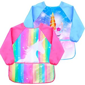 sylfairy art smock for kids waterproof artist painting smocks toddler painting apron