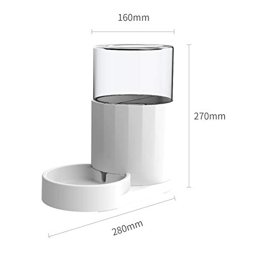 JUNSPOW Pet Water Dispenser 3L [Comes with Pet Placemat] Dog Water Dispenser Automatic Water Dispenser Pet Water Bowl for Medium and Small Dog Cats