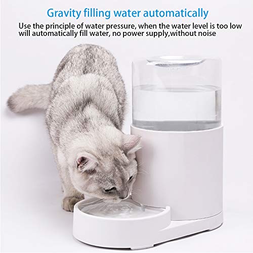 JUNSPOW Pet Water Dispenser 3L [Comes with Pet Placemat] Dog Water Dispenser Automatic Water Dispenser Pet Water Bowl for Medium and Small Dog Cats