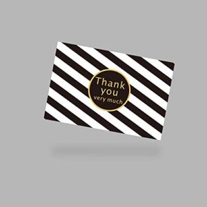 Hotcinfin 100 Thank You Cards Boxed Set,100 Assorted Simple Blank Greeting Note Cards Bulk with Envelopes and Stickers - Graduation, Business, Bridal/Baby Shower, Wedding, Funeral- 4X6