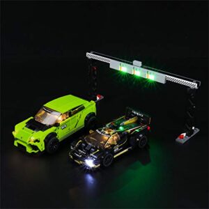 LIGHTAILING Light Set for (Speed Champions Lamborghini Urus ST-X and Lamborghini Huracán Super Trofeo EVO Building Blocks Model - Led Light kit Compatible with Lego 76899 (NOT Included The Model)