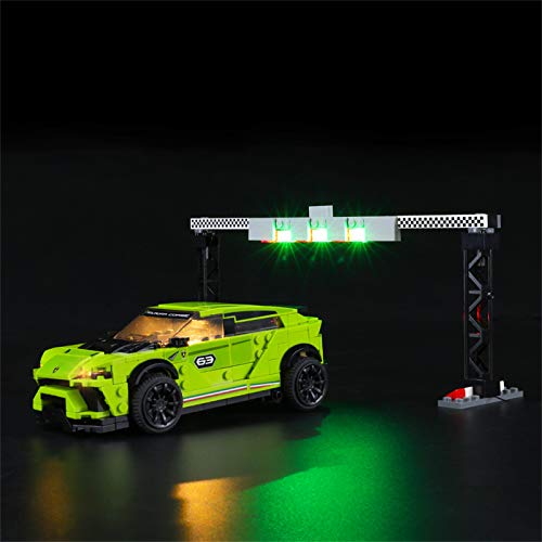 LIGHTAILING Light Set for (Speed Champions Lamborghini Urus ST-X and Lamborghini Huracán Super Trofeo EVO Building Blocks Model - Led Light kit Compatible with Lego 76899 (NOT Included The Model)