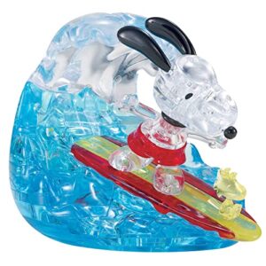 original 3d crystal puzzles | peanuts snoopy surf licensed original 3d crystal puzzle, ages 12 and up