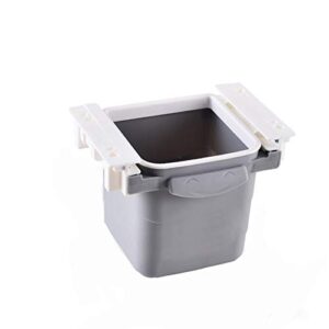 lucare hidden retractable adhesive trash can for office desk home dustbin garbage waste bin decoration grey normal