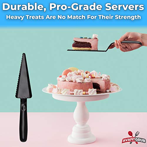 Heavy Duty, Recyclable 10" Dessert Servers 12 Pack. Perfect for Serving Pie, Cake and Pizza. Best Disposable Plastic Cutters for a Wedding or Birthday Party. Great Shovel Slicers for Catering Events