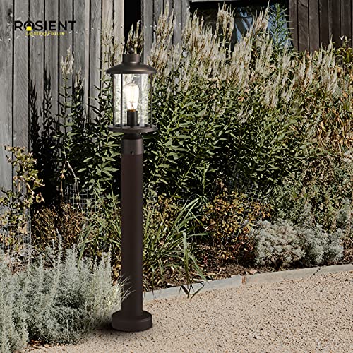 Rosient Outdoor Post Lights, Exterior Post Lantern, Outdoor Pillar Lights, Porch Post Lighting