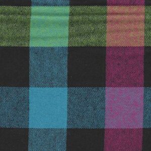 1 1/2" check flannel multi colored (15 yard bolt)