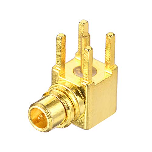 Superbat MMCX Plug Male Connectors MMCX PCB Connectors 4 Pins Earphone Repair/Upgrade Parts Gold-Plated for Shure Earphone Cable Repair Earphone Upgrade Custom IEM (4 pcs)