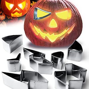 JUSTOTRY Simple & Safe Pumpkin Carving Kit for Kids, Halloween Stainless Steel Pumpkin Carving Tools, Non-knife Pumpkin Carving Stencils, Pumpkin Carving Sets for Adults, Pumpkin Carver, Durable