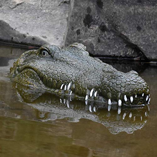 Akargol 2.4 GHz Remote Control Alligator Head RC Boats for Adults and Kids - Large Decoy and Floating Crocodile Head Prank, Rechargeable Battery, Boat Lake & Pool Toy