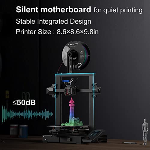 Official 3D Printer CREALITY Ender 3 v2 Neo New Upgrade Version with CR-touch Auto Leveling 95% Pre-Installed Resume Printing and Metal Extruder New 4.3'' Screen 3 steps to assemble,220×220×250mm