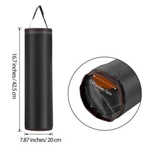 Outus 3 Pieces Plastic Bag Holder Folding Hanging Storage Grocery Bag Trash Bags Holder Organizer (Black)