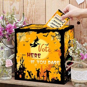 Halloween Party Costume Ballot Box with 64pcs Voting Cards Party Supplies (Assembly Needed)