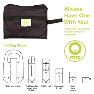 O-WITZ Reusable Shopping Bag, Ripstop, Folds Into Pouch, Dog