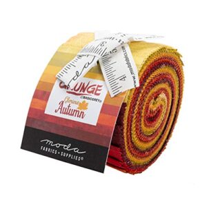 basicgrey grunge basics glorious autumn junior jelly roll 20 2.5-inch strips moda fabrics 30150jjrga