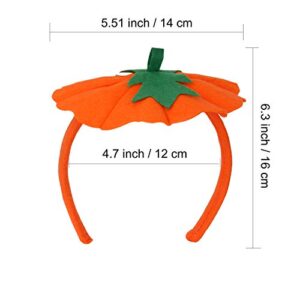 Halloween Headband Pumpkin Hat Headbands for Halloween Costume Dress Up Party Accessories