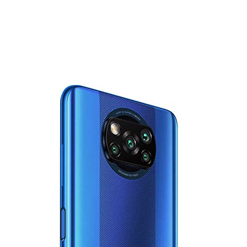 Xiaomi Poco X3 NFC M2007J20CG - Smartphone 6 GB + 128 GB, Dual Sim, Blu (Cobalt Blue)