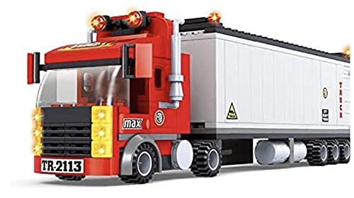 General Jim's Semi Truck Building Blocks Nicely Detailed Realistic Toy Truck Modular Building Block Bricks Model Truck or Toy Set Brick Truck for Teens and Adults