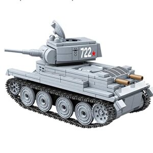 General Jim's Military Brick Building Set - WW2 Russian BT-7 Cavalry Army Tank Building Blocks Model Kit for Military, History Enthusiast, Teens and Adults