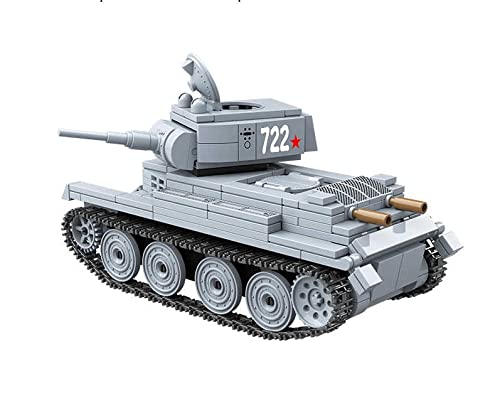 General Jim's Military Brick Building Set - WW2 Russian BT-7 Cavalry Army Tank Building Blocks Model Kit for Military, History Enthusiast, Teens and Adults