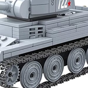 General Jim's Military Brick Building Set - WW2 Russian BT-7 Cavalry Army Tank Building Blocks Model Kit for Military, History Enthusiast, Teens and Adults