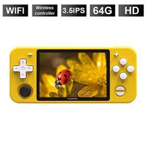 motifa handheld game console - rgb10 retro mini game console with 3.5 inch ips screen & 64g tf card - suppots wifi & bluetooth - classic games portable video arcade gamepad for adult children