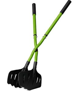 earthwise 50002 gator grabber telescoping leaf clean-up tool, green/black