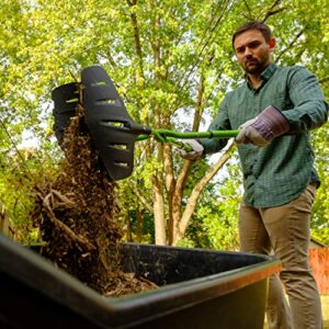 Earthwise 50002 Gator Grabber Telescoping Leaf Clean-Up Tool, Green/Black