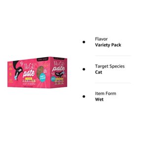 Tiki Cat Grill Pâté Variety Pack, Combinations of Real Flaked Fish, Wet High-Protein & High-Moisture Cat Food, 2.8 oz. Cans (Case of 12)