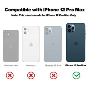 OTOFLY Compatible with iPhone 12 Pro Max Case 6.7 inch(2020),[Silky and Soft Touch Series] Premium Soft Liquid Silicone Rubber Full-Body Protective Bumper Case for iPhone 12 Pro Max (Black)