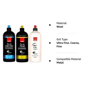 Rupes New DA System Combo Kit | 3X 1 Liter Bottles | Polish & Compound | Clean Garage Decal Included