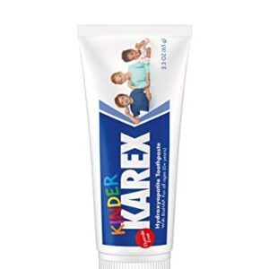 Kinder Karex Hydroxyapatite Kids Toddler Toothpaste 2.3 Ounce, Fluoride Free, Safe If Accidentally Swallowed