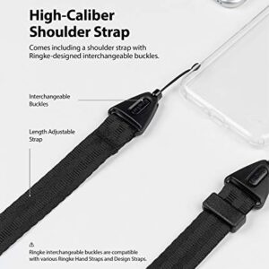 Ringke Air Shoulder Strap Compatible with iPhone 12 Pro Max Case, Crossbody Necklace Lanyard with Clear TPU Silicone Phone Cover for 6.7-inch (2020) - Clear