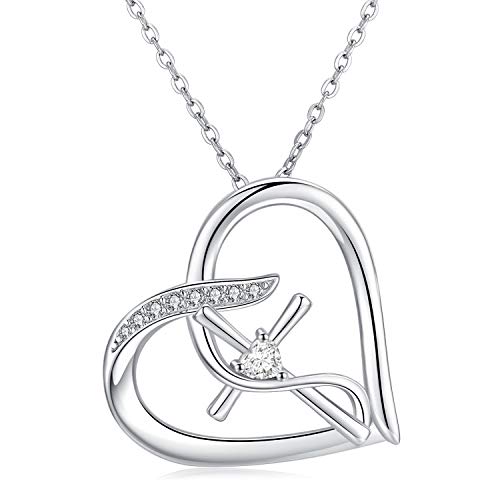 CHENGHONG Cross Necklace for Women 925 Sterling Silver Heart Infinity Faith Pendant Necklace Cross Jewelry Gifts for Girls Men