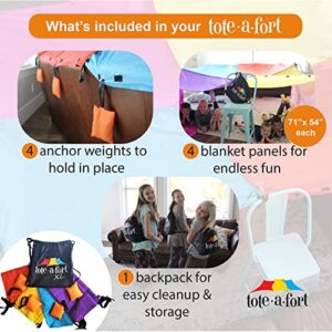 Tote A Fort XL, Blanket Fort Kit, Fort Building Kit, Kids Fort, Kids' Playhouses, Portable Childrens Fort, Fort Kit