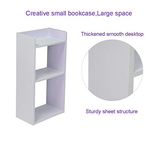 3-Tier Open Shelf Bookcase Simple Floor Bedroom Shelf Creatives Free Combination Small Bookshelf