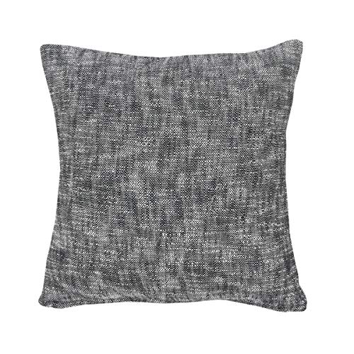 LR Home Tufted Geometric Diamond Modern Throw Pillow, 20" x 20", Black/Cream