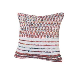 LR Home Callie Pillow, 20" x 20", Multi/White