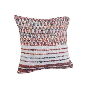 LR Home Callie Pillow, 20" x 20", Multi/White