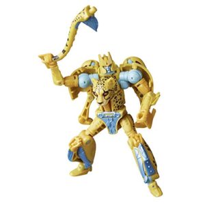 transformers toys generations war for cybertron: kingdom deluxe wfc-k4 cheetor action figure - kids ages 8 and up, 5.5-inch